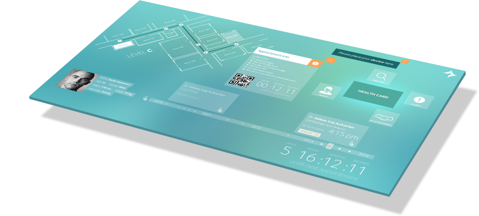Dubai Health Authority Pixelsense Application
